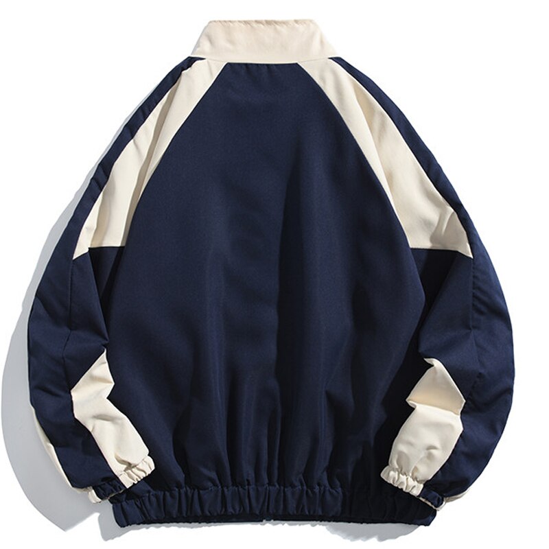Haruja - Casual Patchwork Varsity Jacket